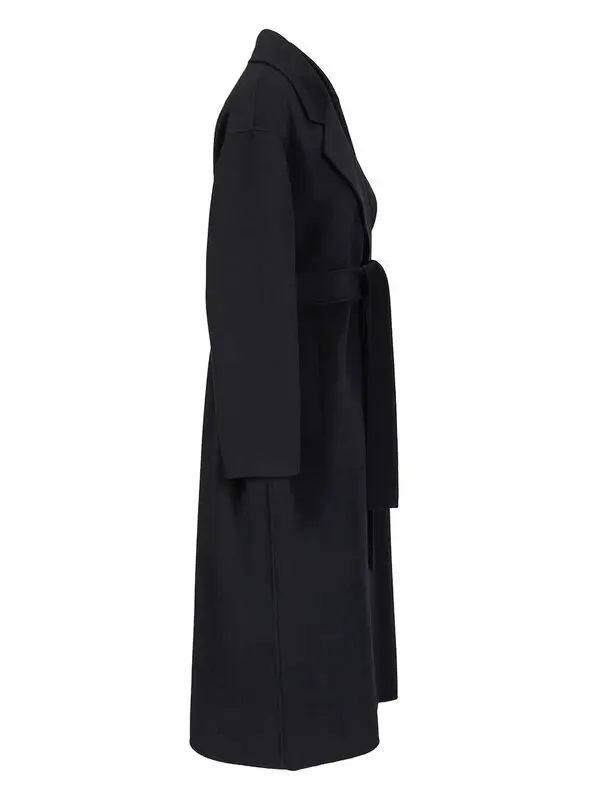 Max Mara Double-breasted Hand-sewn Wool Coat - Blue