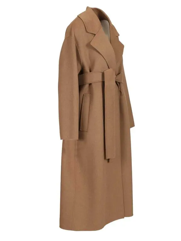 Max Mara Double-breasted Hand-sewn Wool Coat - Brown