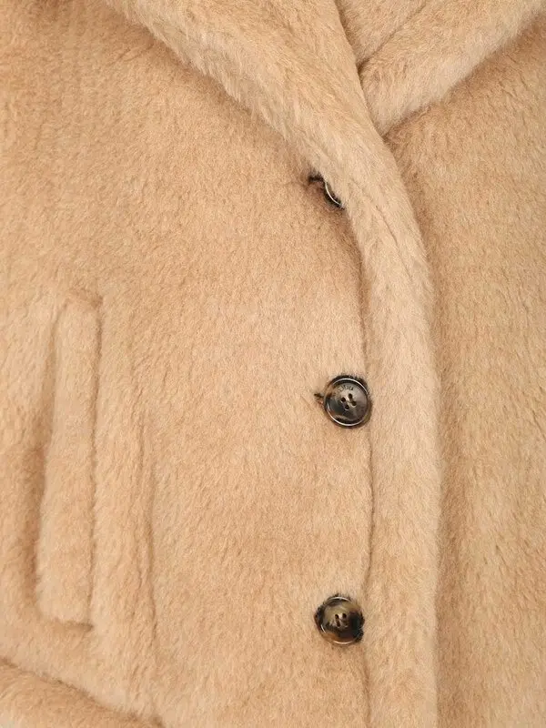 Max Mara Corvino Cape In Alpaca And Cashmere