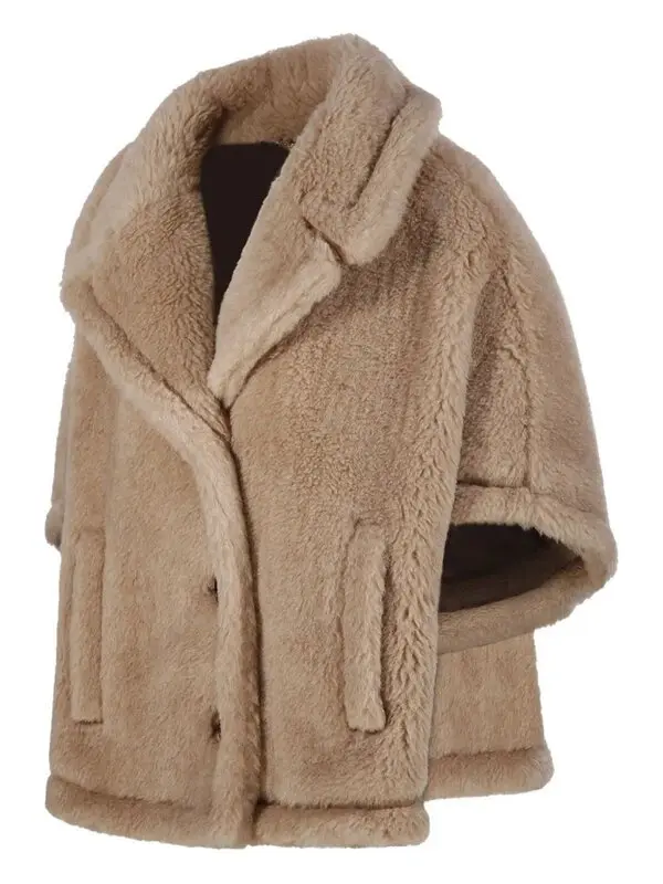 Max Mara Corvino Cape In Alpaca And Cashmere