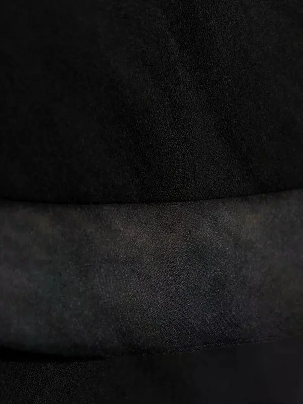 JIL SANDER Wool Top With Satin Trim