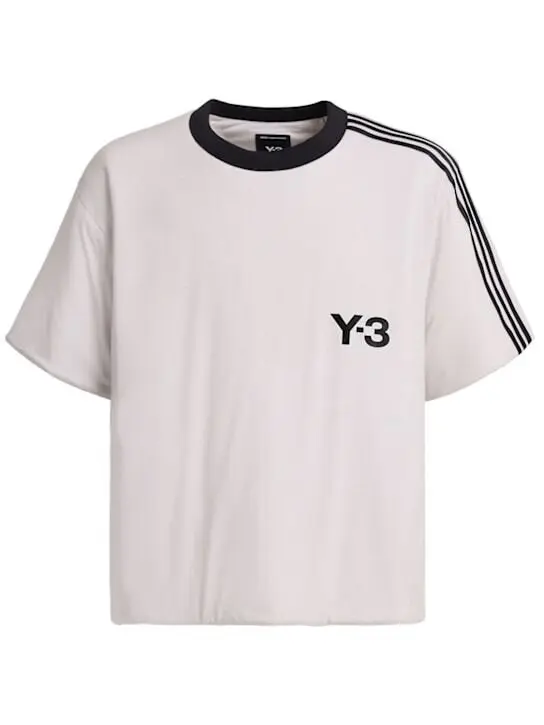 Y3 Padded Lyocell Short-sleeve - White