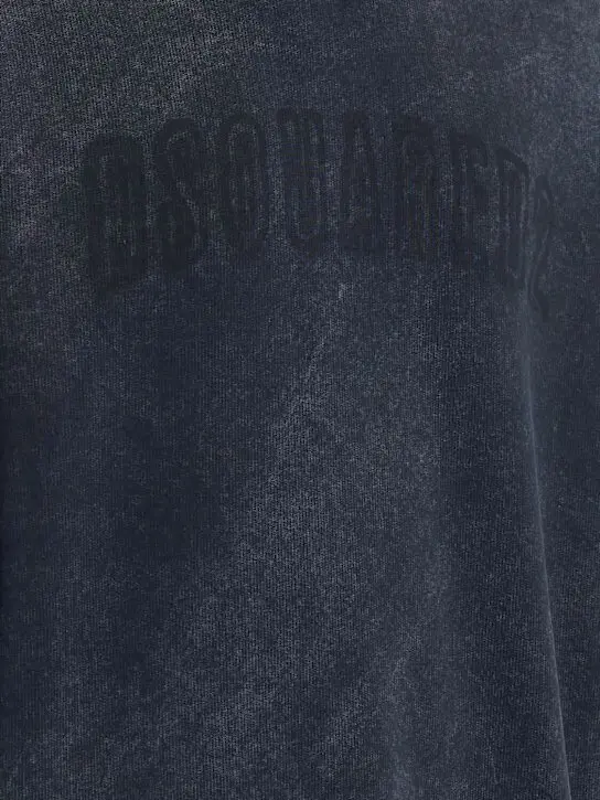 Dsquared2 Loose Fit Cotton Sweatshirt With Logo Detail