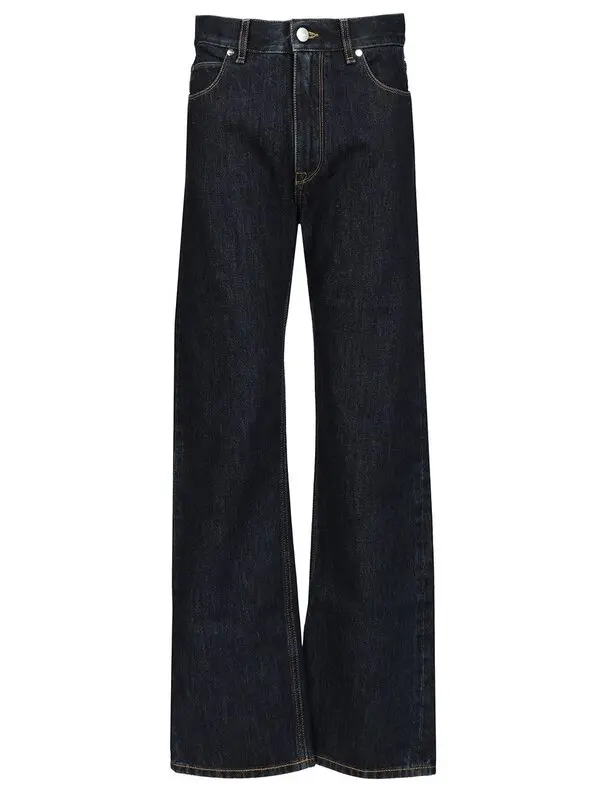 Fendi Long Cotton Jeans - Blue