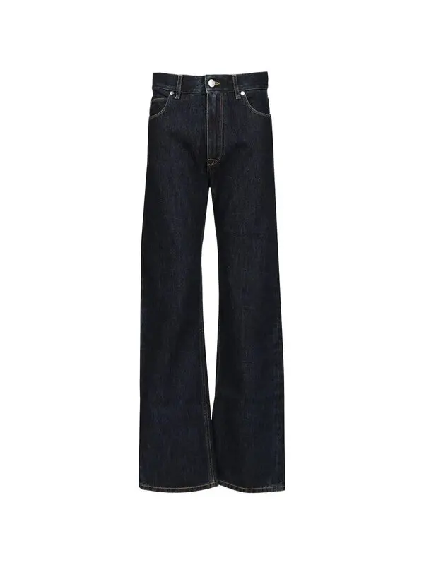 Fendi Long Cotton Jeans - Blue