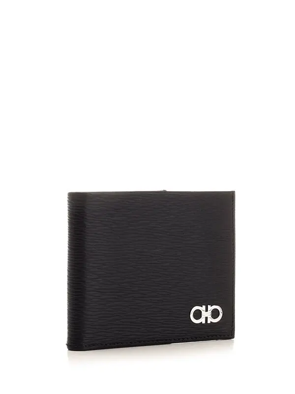 FERRAGAMO Bi-fold Wallet With Embossed Logo