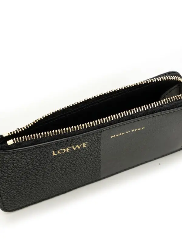 Loewe Card Holder With Coin Pocket - Black