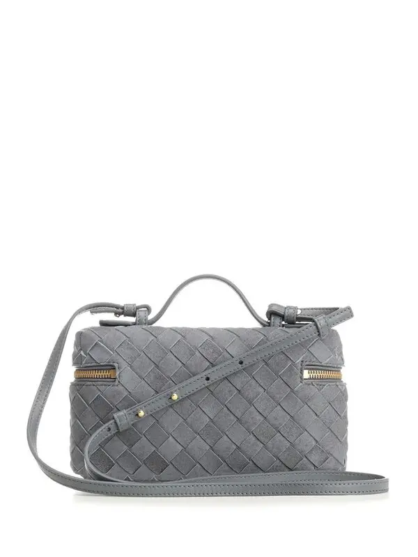 Bottega Veneta Vanity Case Bang Bang Woven Lamb Skin - Blue