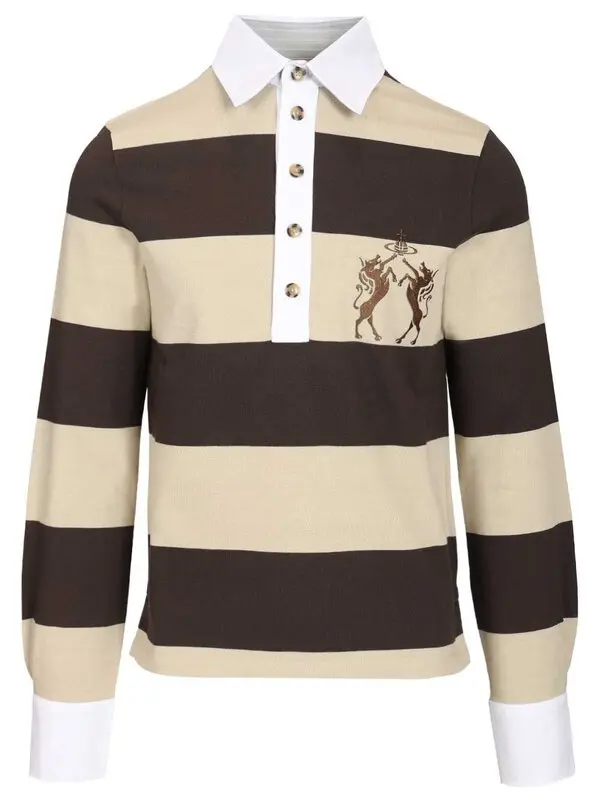 VIVIENNE WESTWOOD Rugby Polo Shirt - Brown