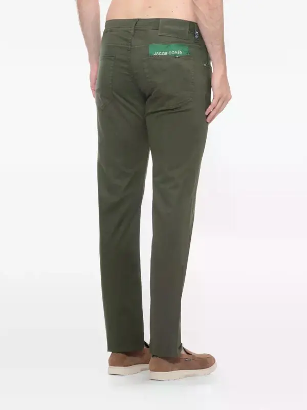 Jacob Cohen Logo Patch Jeans - Green