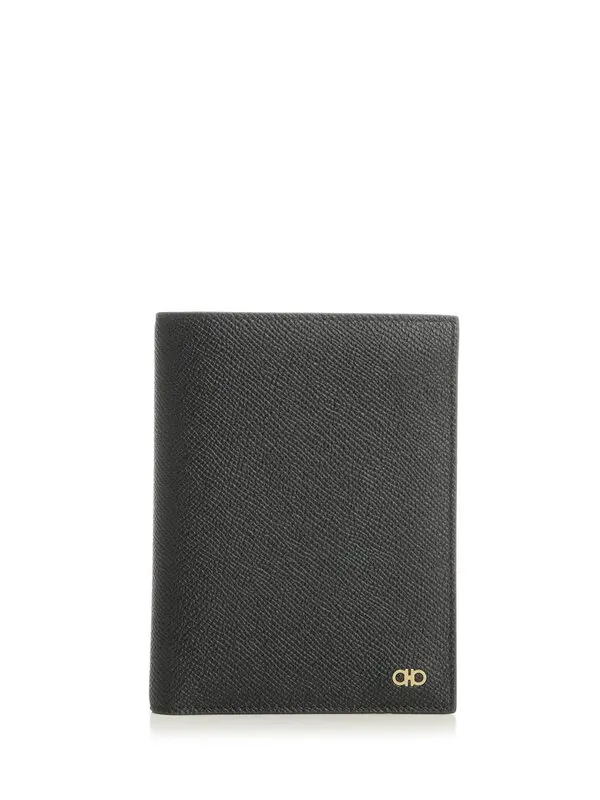 FERRAGAMO Translation Holder Gancini - Black