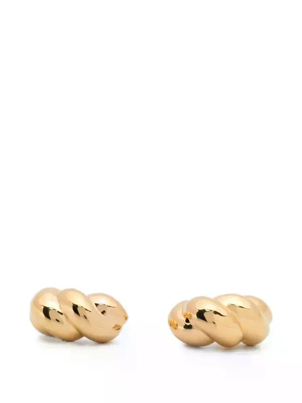 MARIA BLACK Robe Small Twisted Hoop Earrings - Gold