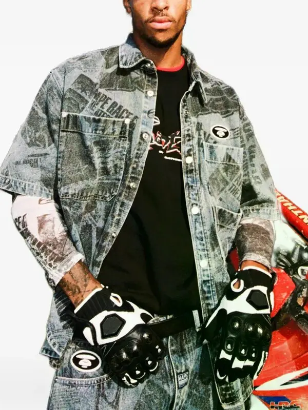 AAPE BY *A BATHING APE Moonface-print Shirt