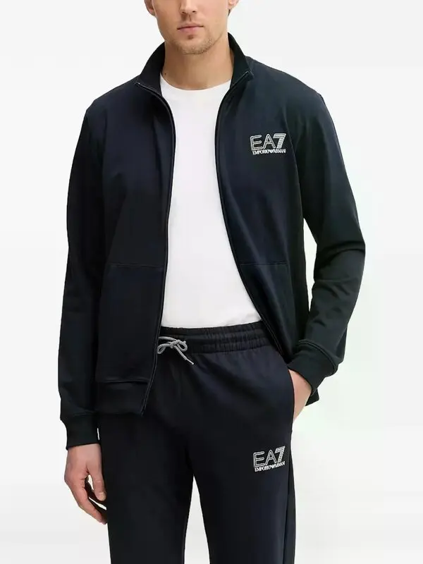 EA7 Zip Logo Knitwear