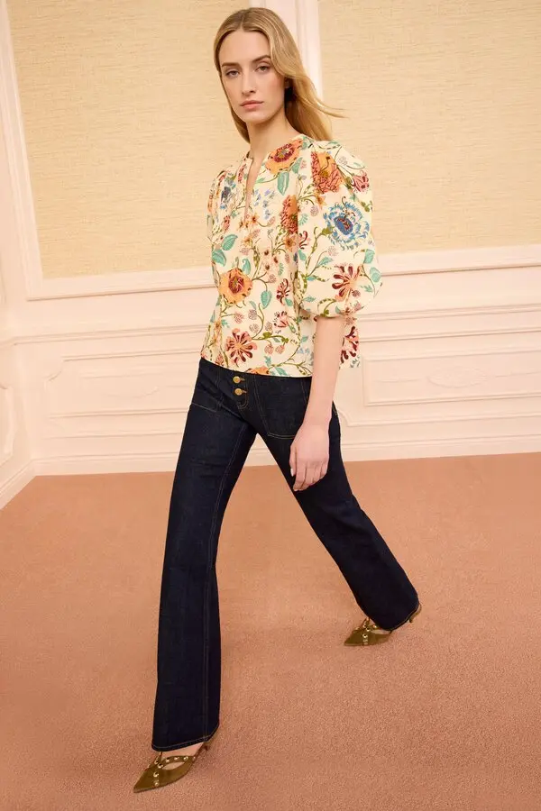 Ulla Johnson Florielle Cotton Top - Abalone
