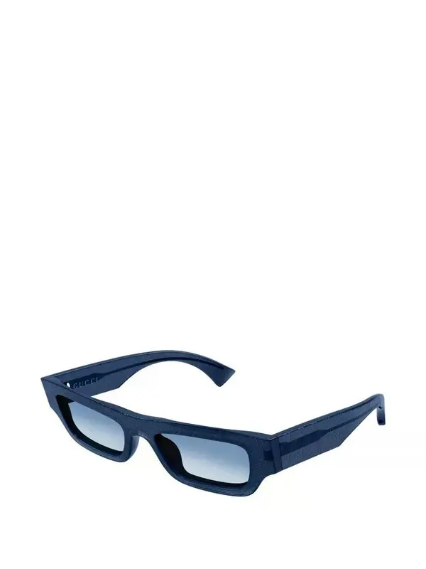 Gucci Gg Monogram Rectangle Frame Sunglasses