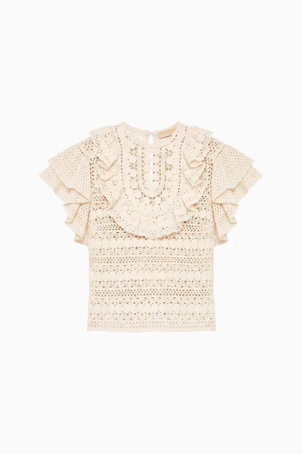 Ulla Johnson Bea Crochet Top