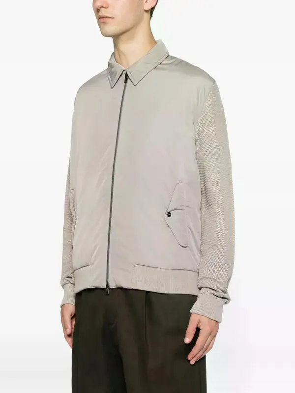 Herno Panelled Waffle-knit Jacket