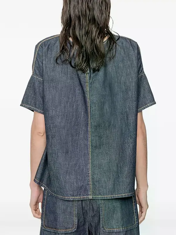SUSANNE BOMMER Short-sleeve Denim Shirt