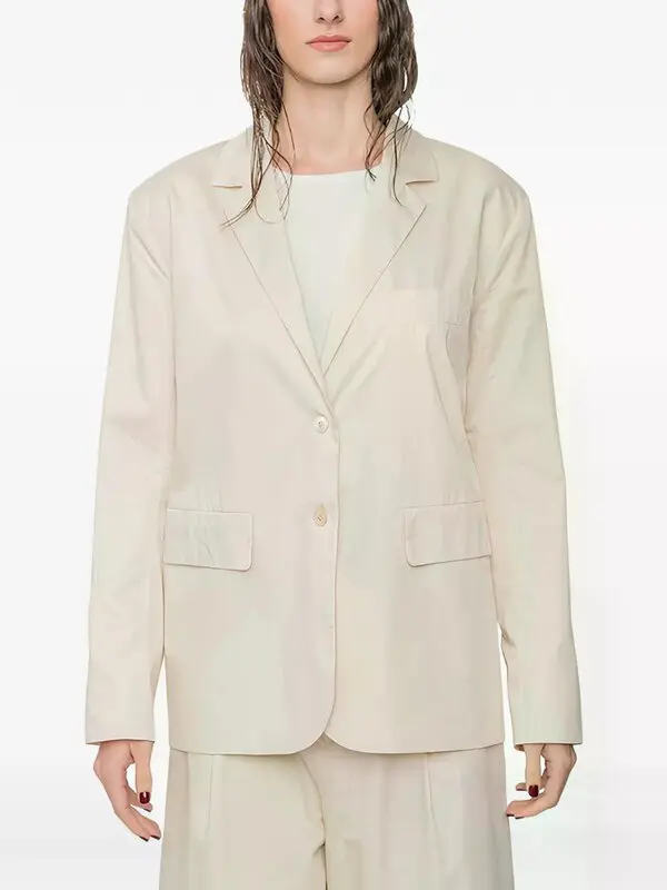 SUSANNE BOMMER Single-breasted Cotton Blazer