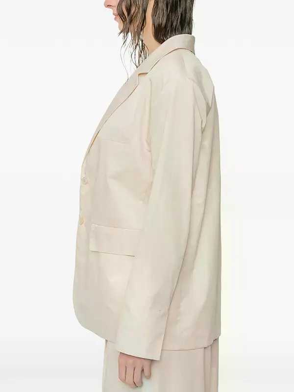 SUSANNE BOMMER Single-breasted Cotton Blazer