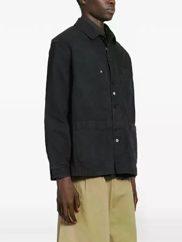 Comme Des Garçons Patch-pocket Cotton Overshirt