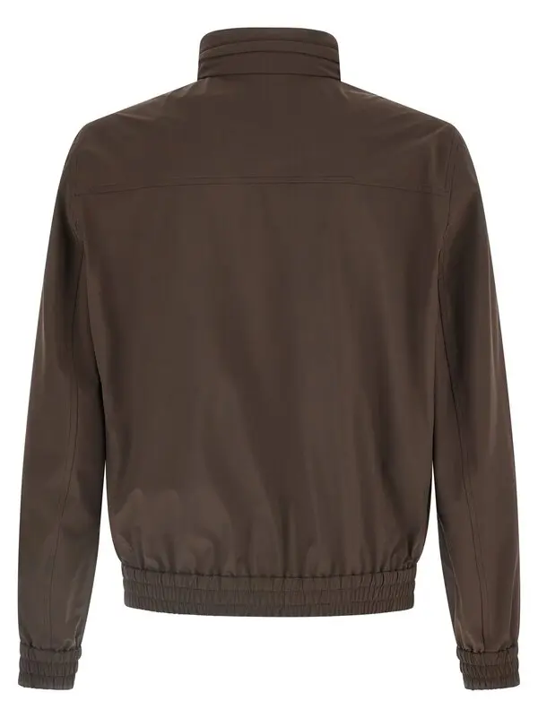 Brunello Cucinelli Water-repellent Zip-up Jacket With Removable Hood - Brown