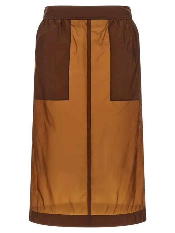 Saint Laurent Midi Skirt - Brown