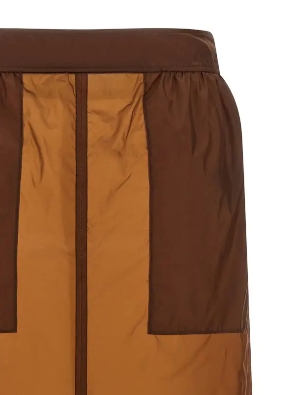 Saint Laurent Midi Skirt - Brown
