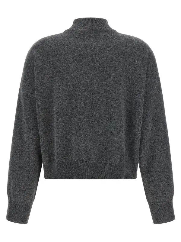 Brunello Cucinelli Cashmere Sequin Pattern Turtleneck Sweater