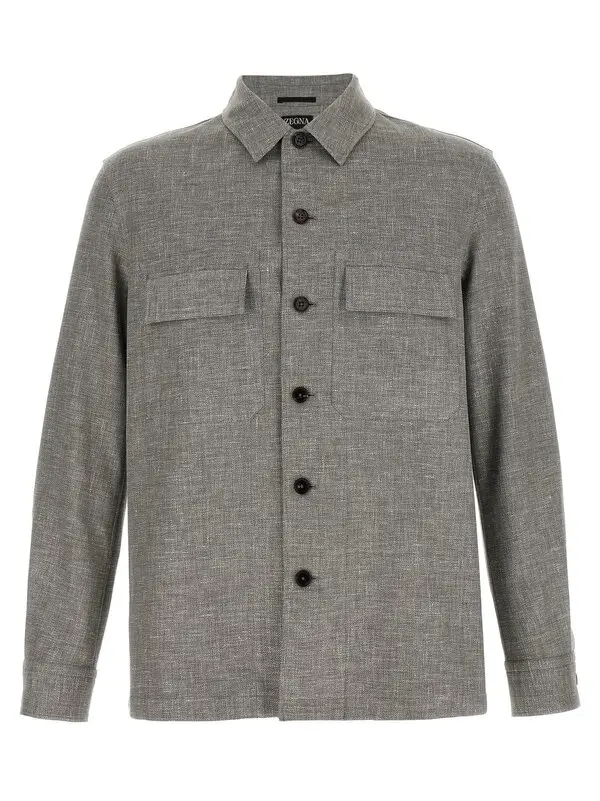 Zegna Crossover' Overshirt - Cream