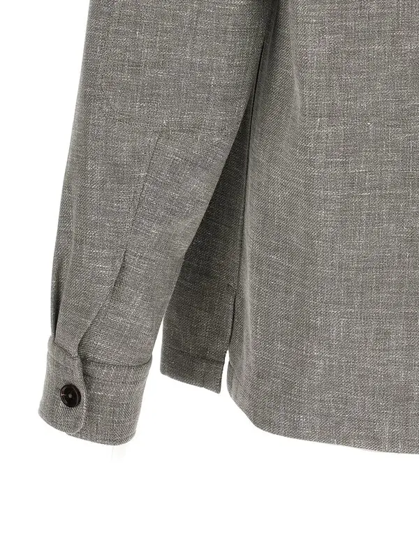 Zegna Crossover' Overshirt - Cream