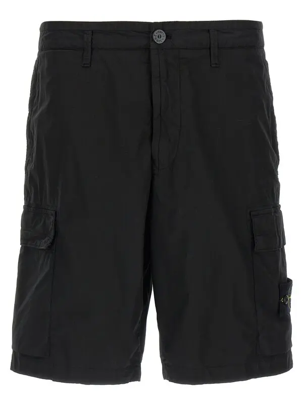 Stone Island Bermuda Shorts - Black