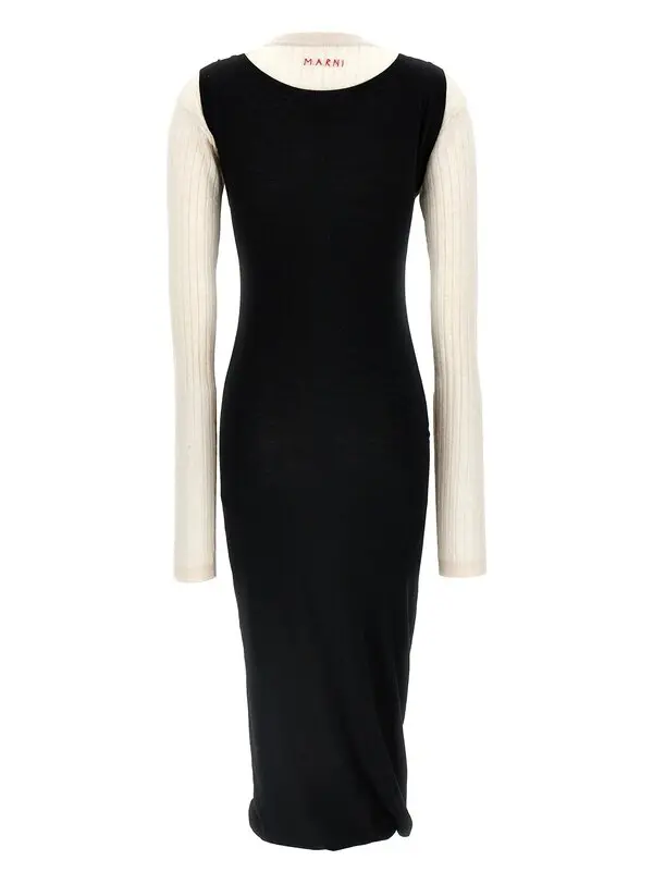 Marni Multilayered Wool Dress