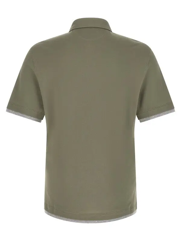 Brunello Cucinelli Faux Layering' Polo Shirt