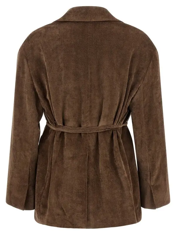 Brunello Cucinelli Microribbed Velvet Blazer