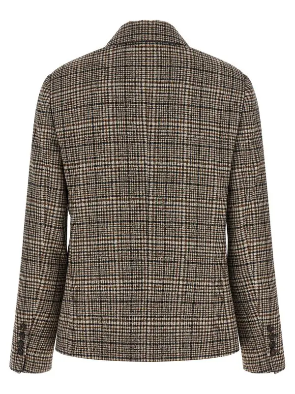 Brunello Cucinelli Double-breasted Checked Blazer