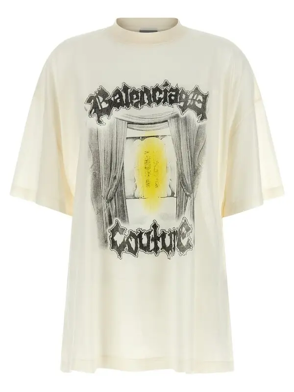 Balenciaga Shaped Salon De Couture' T-shirt - White