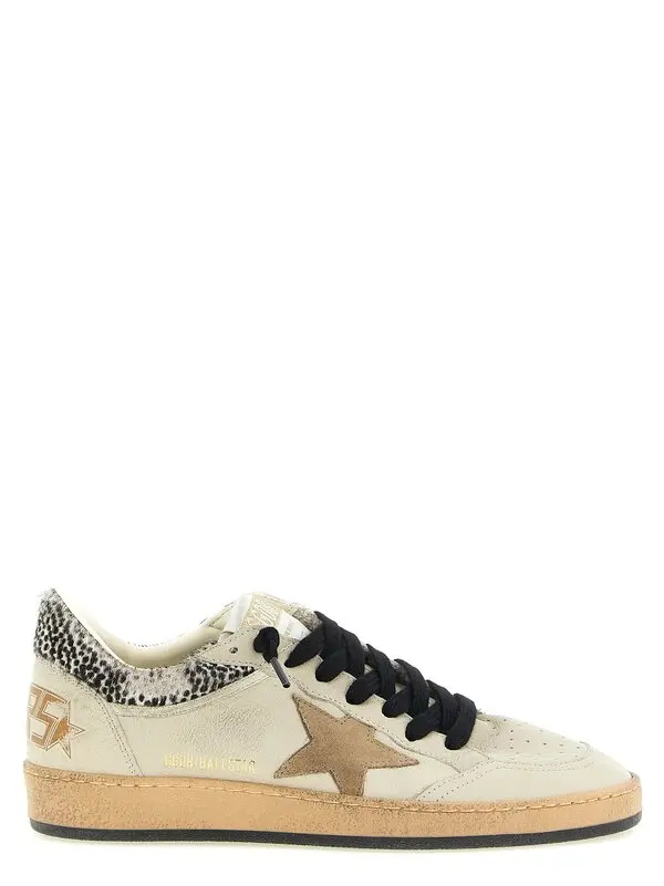 GOLDEN GOOSE Ball Star Nappa Leather Sneakers With Vintage Treatment