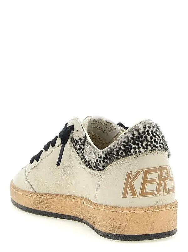 GOLDEN GOOSE Ball Star Nappa Leather Sneakers With Vintage Treatment