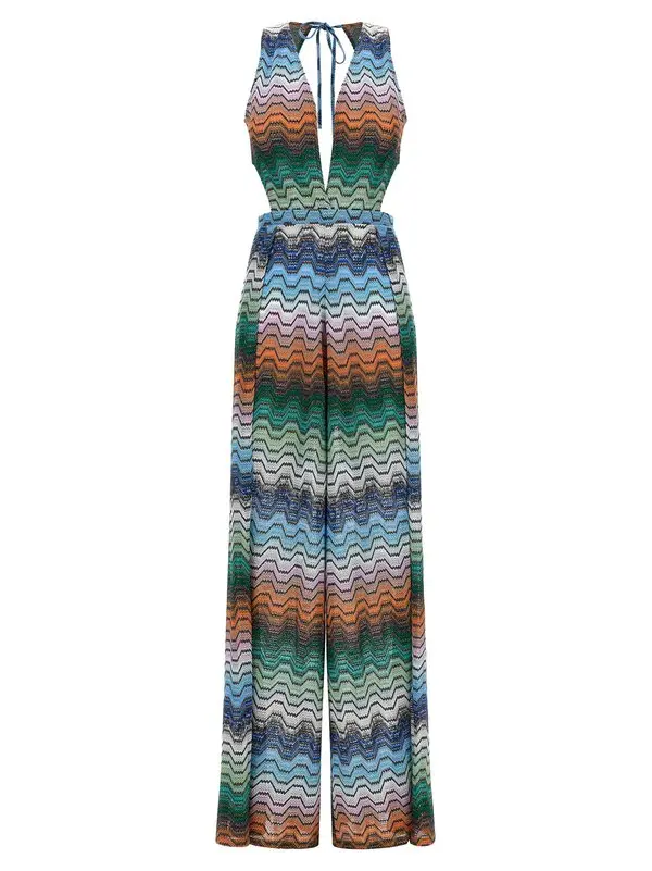 Missoni Greek Motif Lamé Jumpsuit - Multicolor