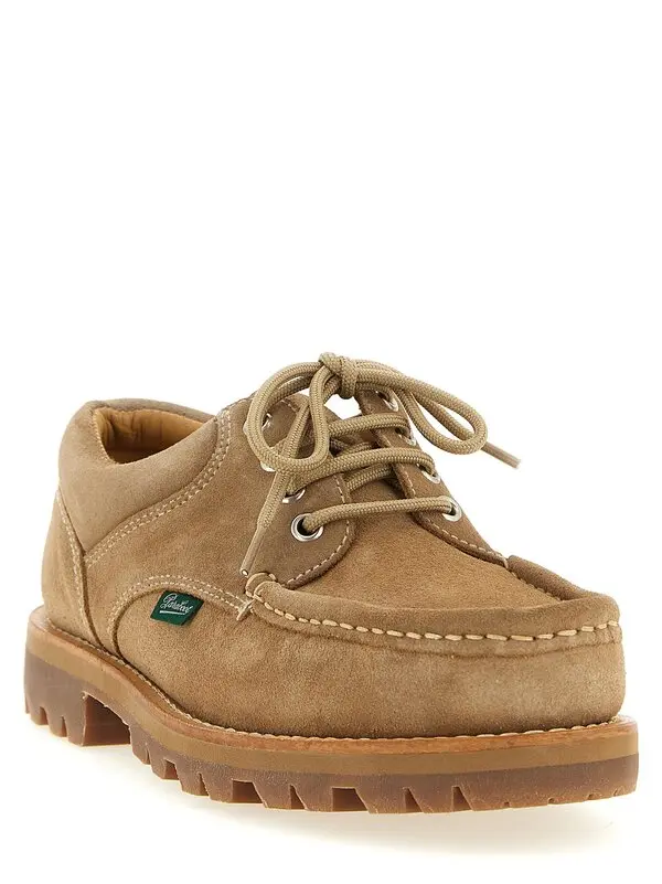 Paraboot Thiers Suede Derby Shoes - Cream