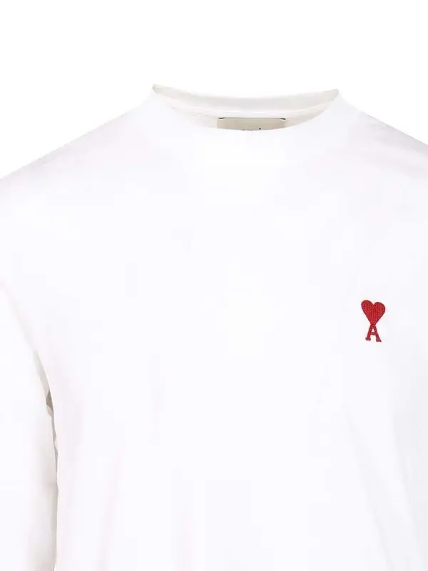 AMI Paris Long-sleeved T-shirt With Embroidered Logo