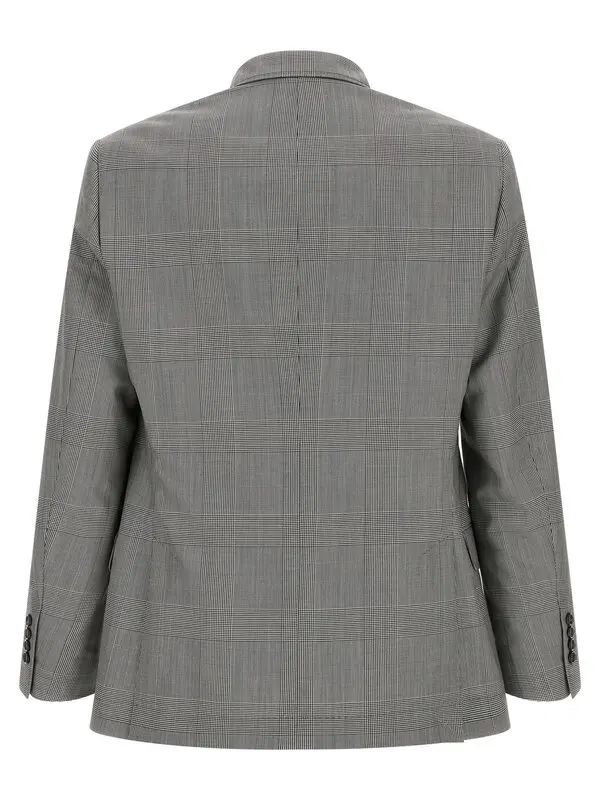 Brunello Cucinelli Prince Of Wales Blazer - Gray