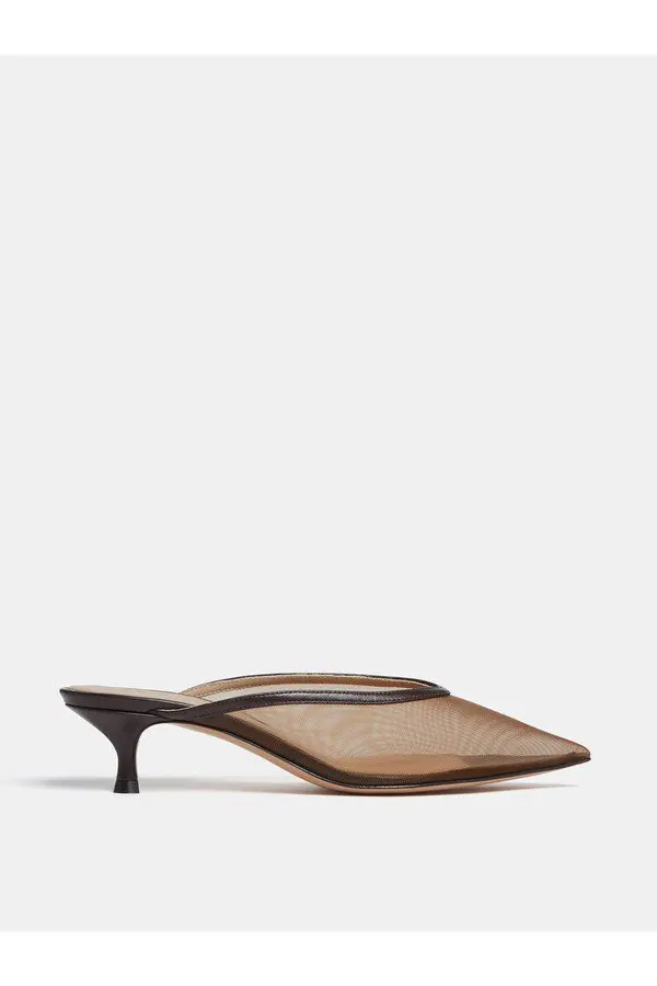 Le Monde Beryl Venetian Kitten Mule - Brown