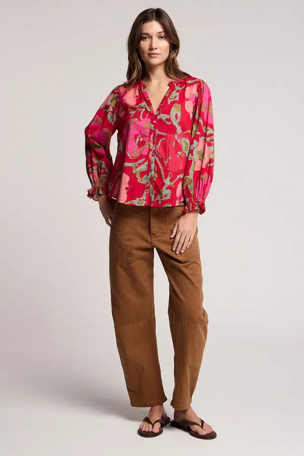 Velvet By Graham & Spencer Brylie Pant - Red