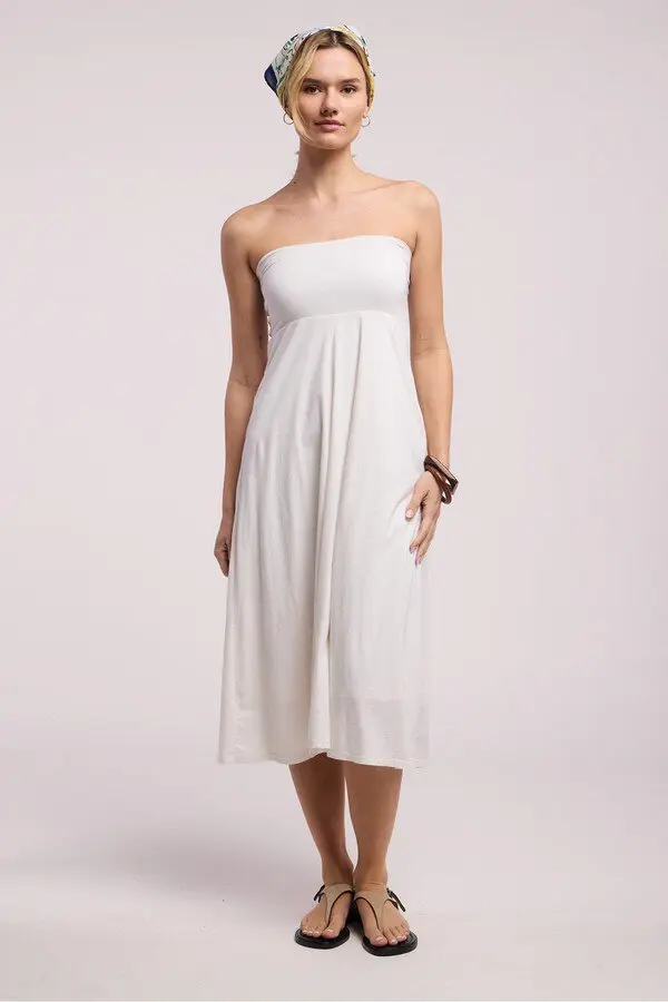 Velvet By Graham & Spencer Luella Convertible Skirt/dress - Neutral