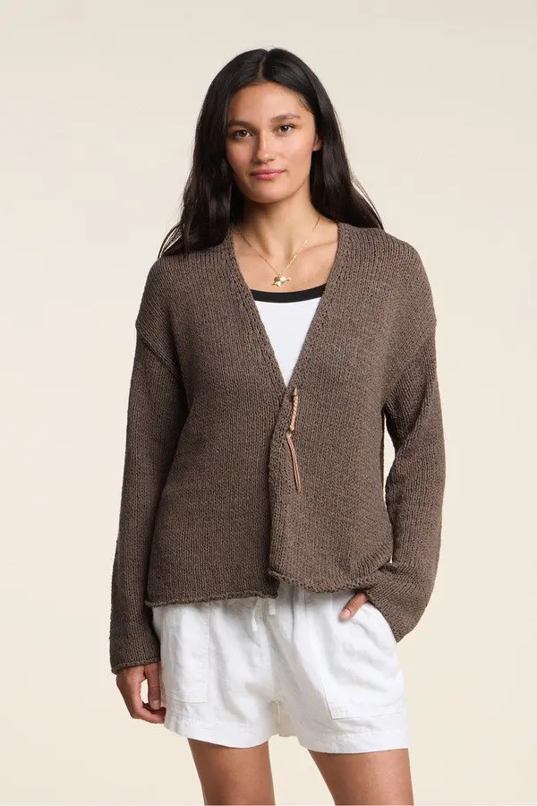 Velvet By Graham & Spencer Quinnly Cardigan - Green