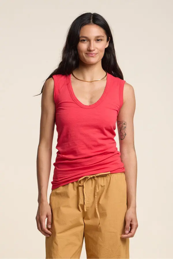 Velvet By Graham & Spencer Estina Tank Top - Natural