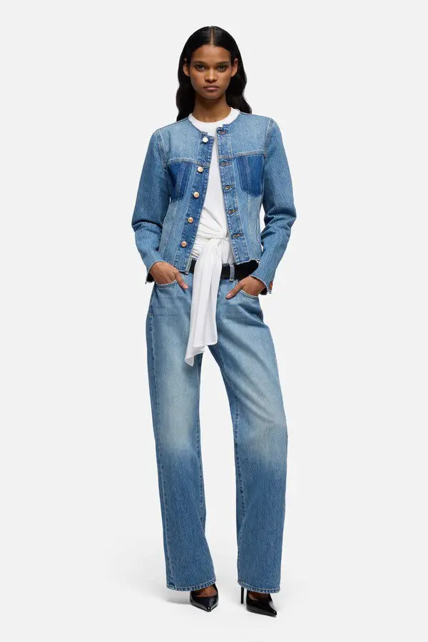 7 For All Mankind Low Straight Rigid Jeans